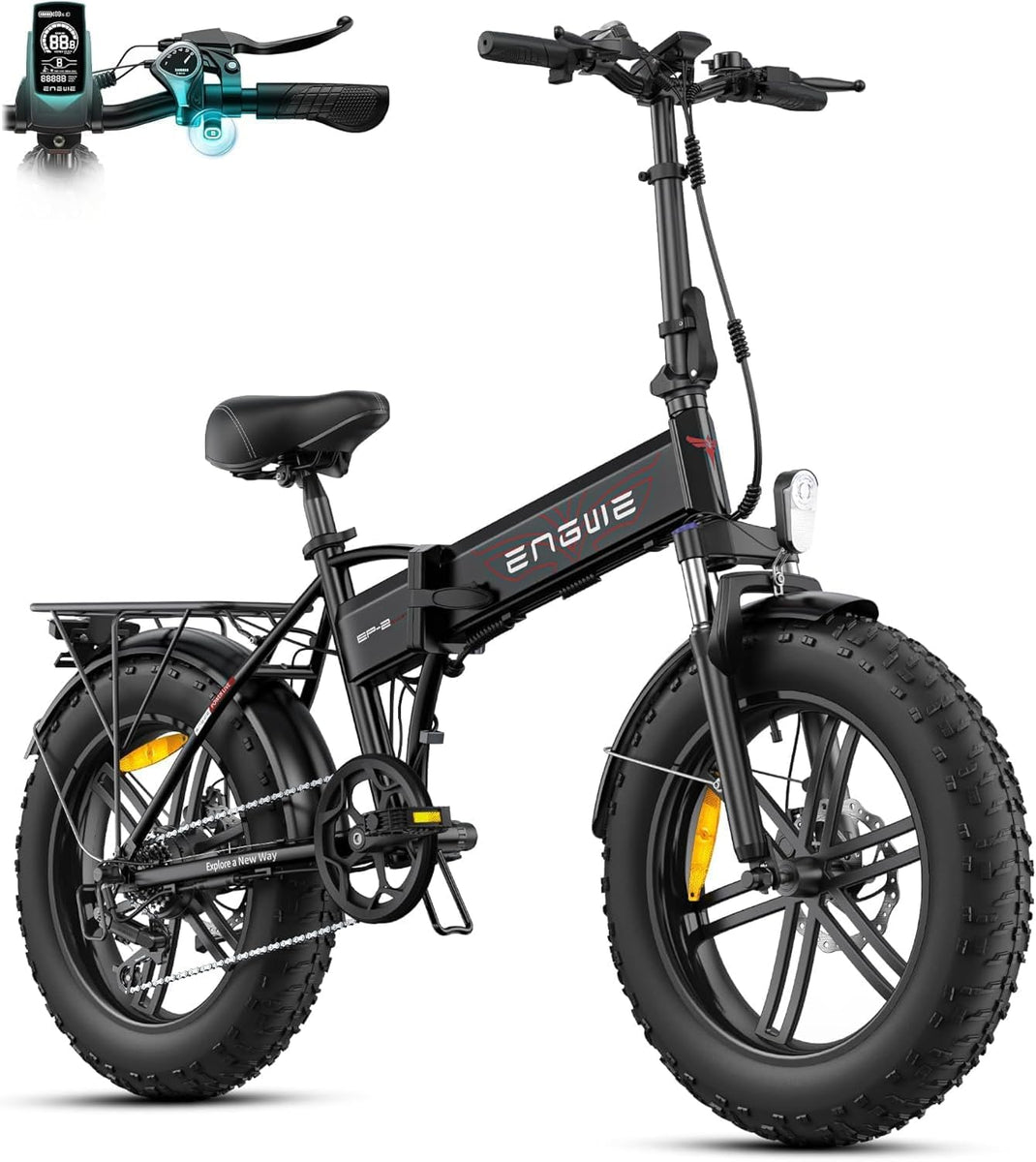 ENGWE EP-2 BOOST Folding Electric Bike 20" Fat Tyre 250W 48V Free Gift ...