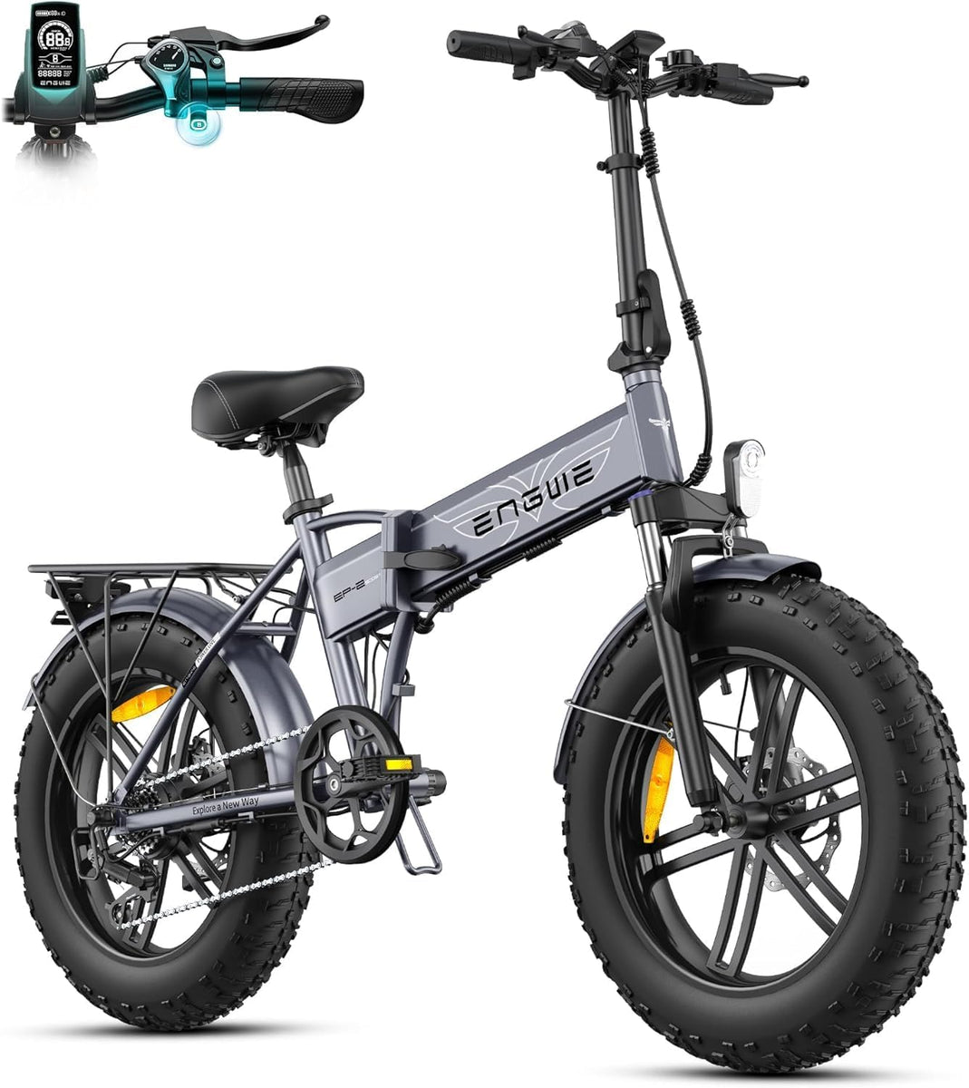 ENGWE EP-2 BOOST Folding Electric Bike 20" Fat Tyre 250W 48V Free Gift – FLYDRONE
